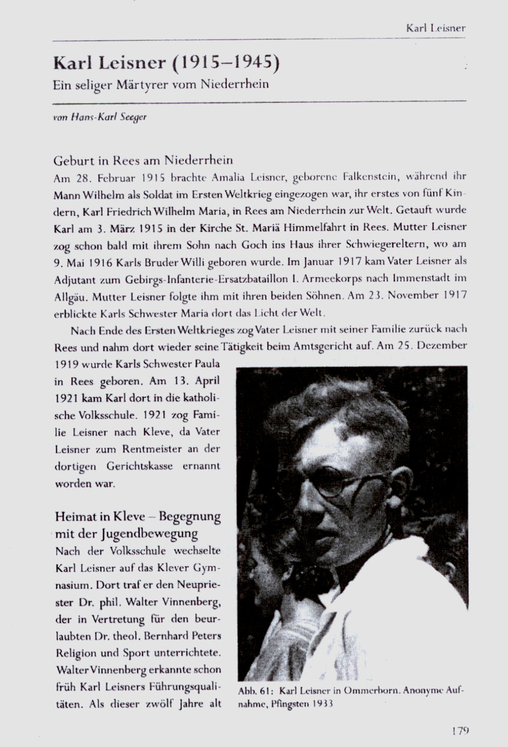 2013_11_29_KleveText | IKLK - Internationaler Karl-Leisner-Kreis